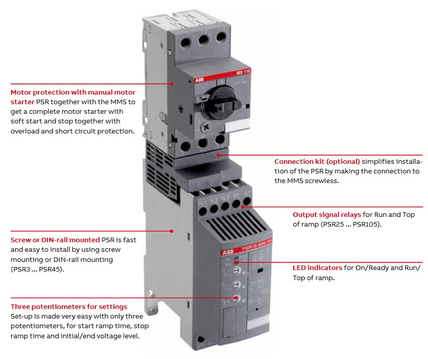 ABB PSR Softstarter - The compact range - Switchboard Solutions